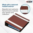 BCW 3" Premium Trading Card Album- Football Collectors Edition, 2.5" x ...