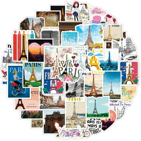 Personality and creativity, addicted to Paris Tower graffiti stickers ...