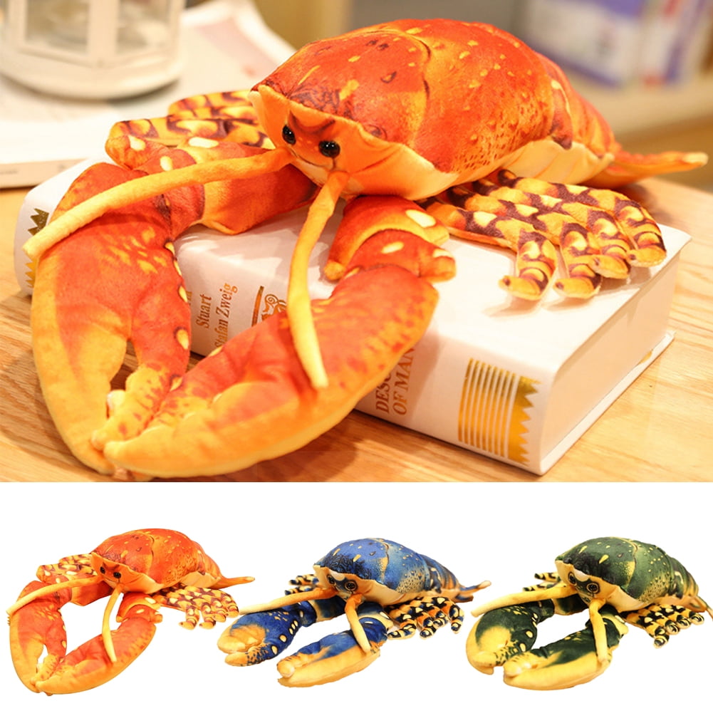 LINASHI Stuffed Lobster Crab High Simulation Stuffed Animal Plush Toy ...