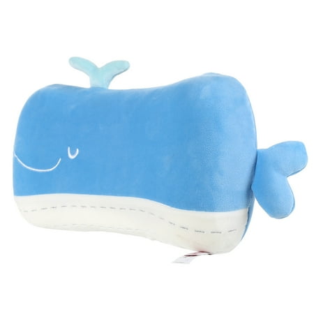 MINISO Ocean Series-Little Whale Plush Back Cushion（Light Blue ...