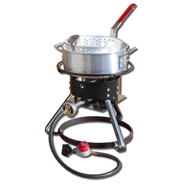 Loco Cookers Propane 12 Quart Fish Fryer With Sure Spark - Walmart.com