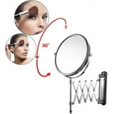 Wall Mount Makeup Mirror with 3X Magnification, Two-Sided Swivel ...