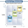 648 Pockets Double Side Trading Card Sleeves, 9 Pocket Sleeves Binder ...