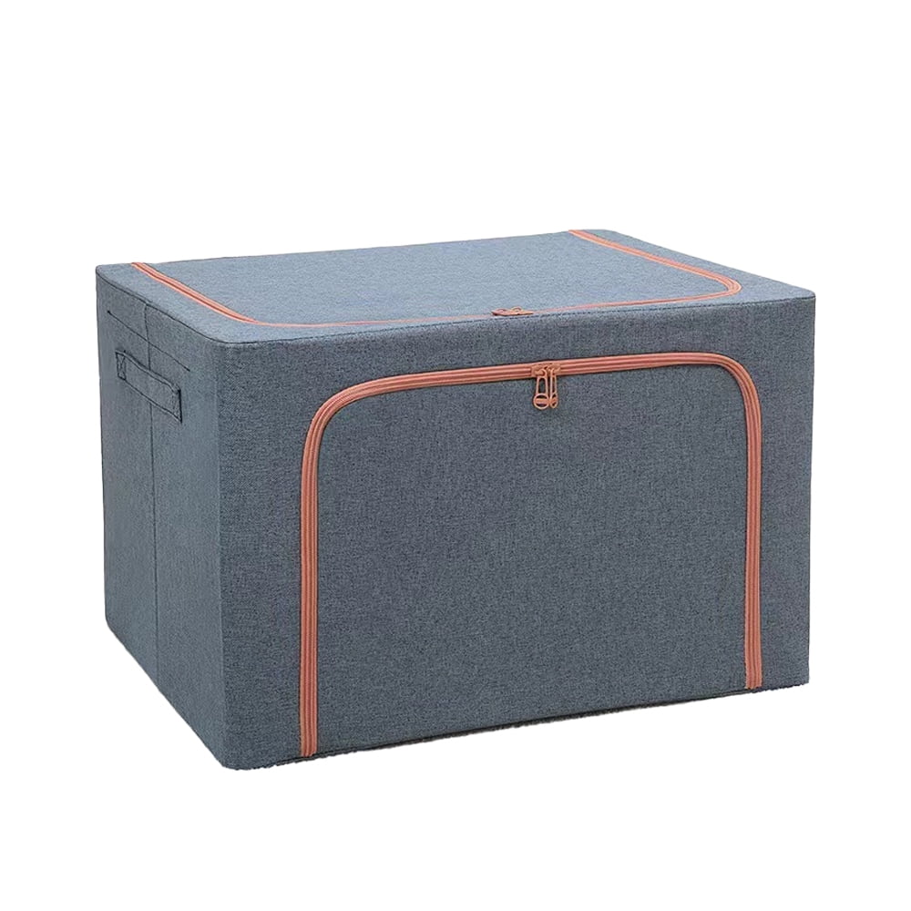 Clothes sorting storage box foldable cotton and linen fabric storage ...