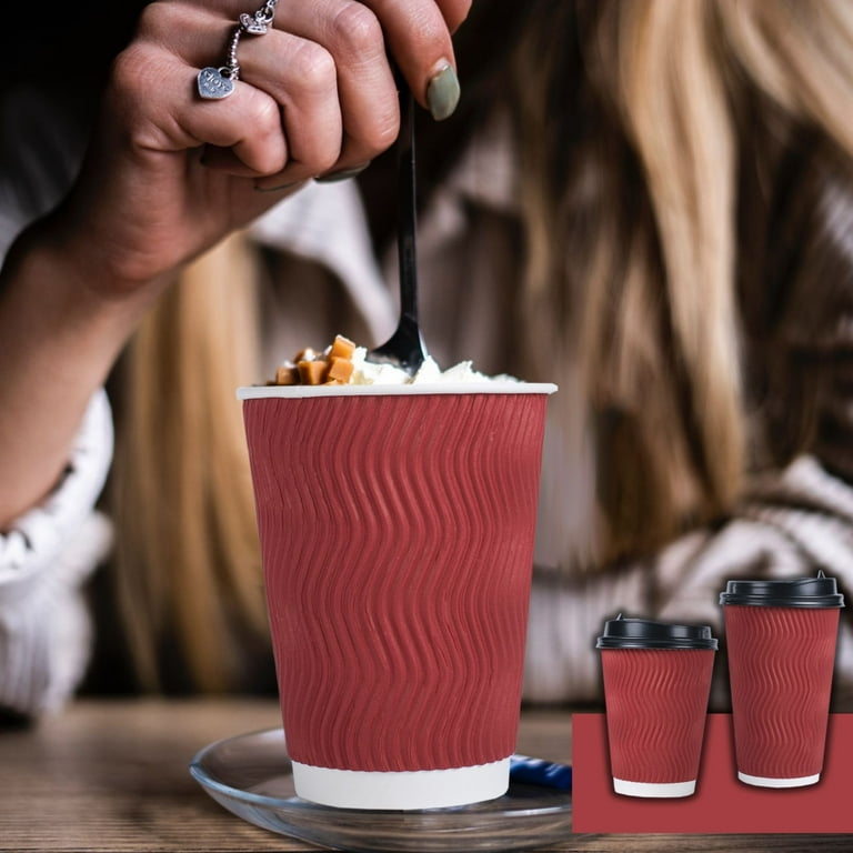 Red Paper Coffee Cup