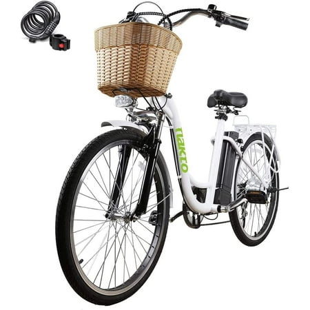 HONE Electric Bicycle 250W/350W Electric City Cruiser Bicycle-Up to 40 ...
