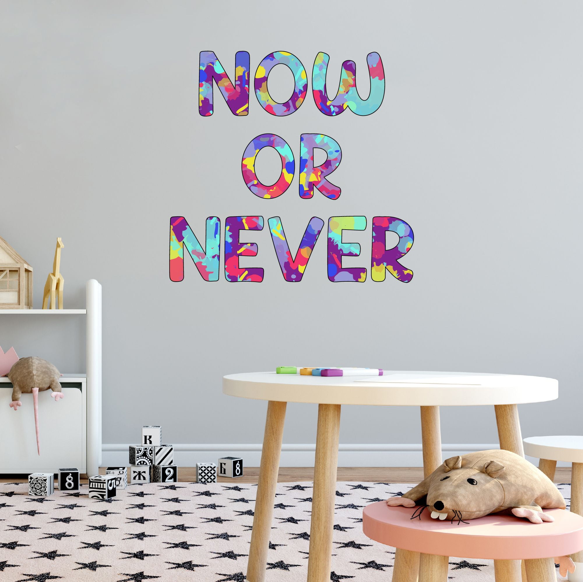 Home Wall Decal - Now or Never - Cute Quote Design Now or Never ...