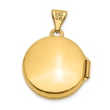 Finest Gold 14K Yellow Gold 16 mm Round Locket with Scroll Design ...