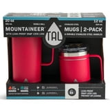 TAL Stainless Steel Mountaineer Coffee Mug 2 Pack, 20 fl oz and 12 fl ...