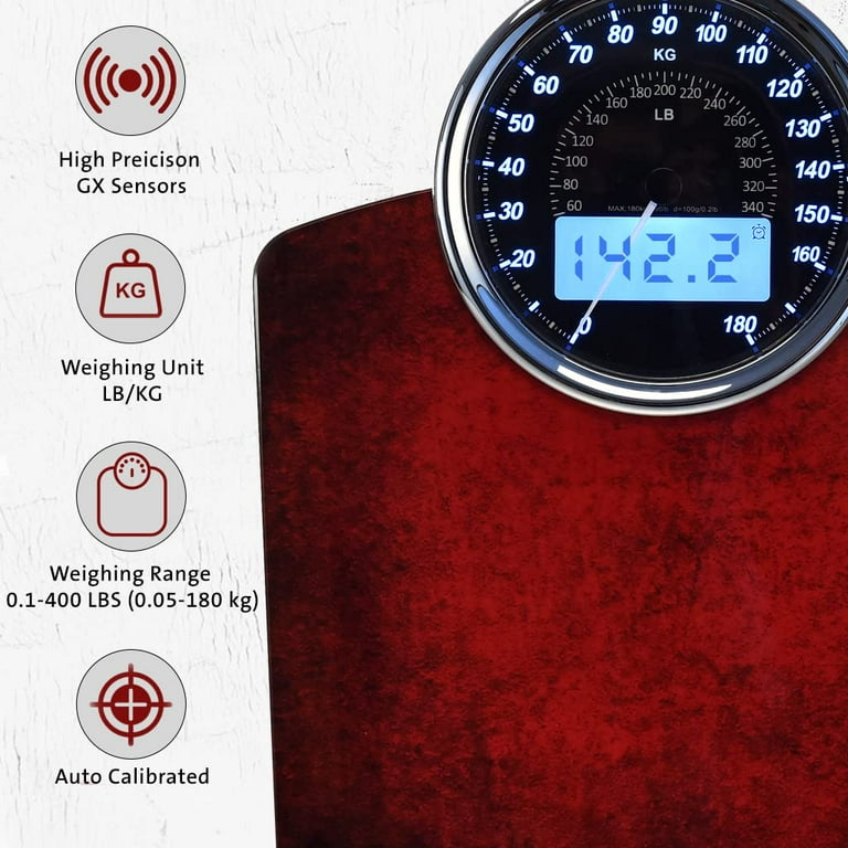 Red Digital Weight Scales Longway LWKWS01 Multipurpose Portable