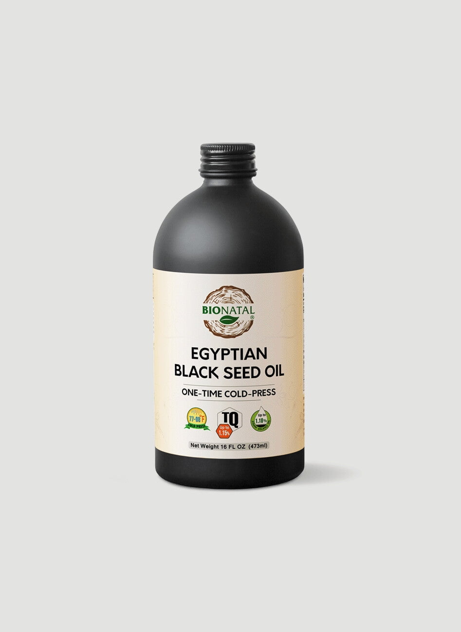 BioNatal 100% Egyptian Black Seed Oil, Cold Pressed, 16oz Glass Jar - Walmart.com