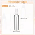 5pcs Aluminum Fine Mist Spray Bottles 120ml/4oz Metal Small Liquid ...