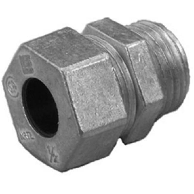 Halex 96913 0.5 in. Straight Cord Grip Connector Pack of 8 - Walmart.com