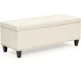 Huimo Large Storage Ottoman 41 Inch Button Tufted Upholstered Ottoman