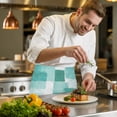 Aqua White Kitchen Restaurant Half Waist Apron, Graffiti Art Mottled ...
