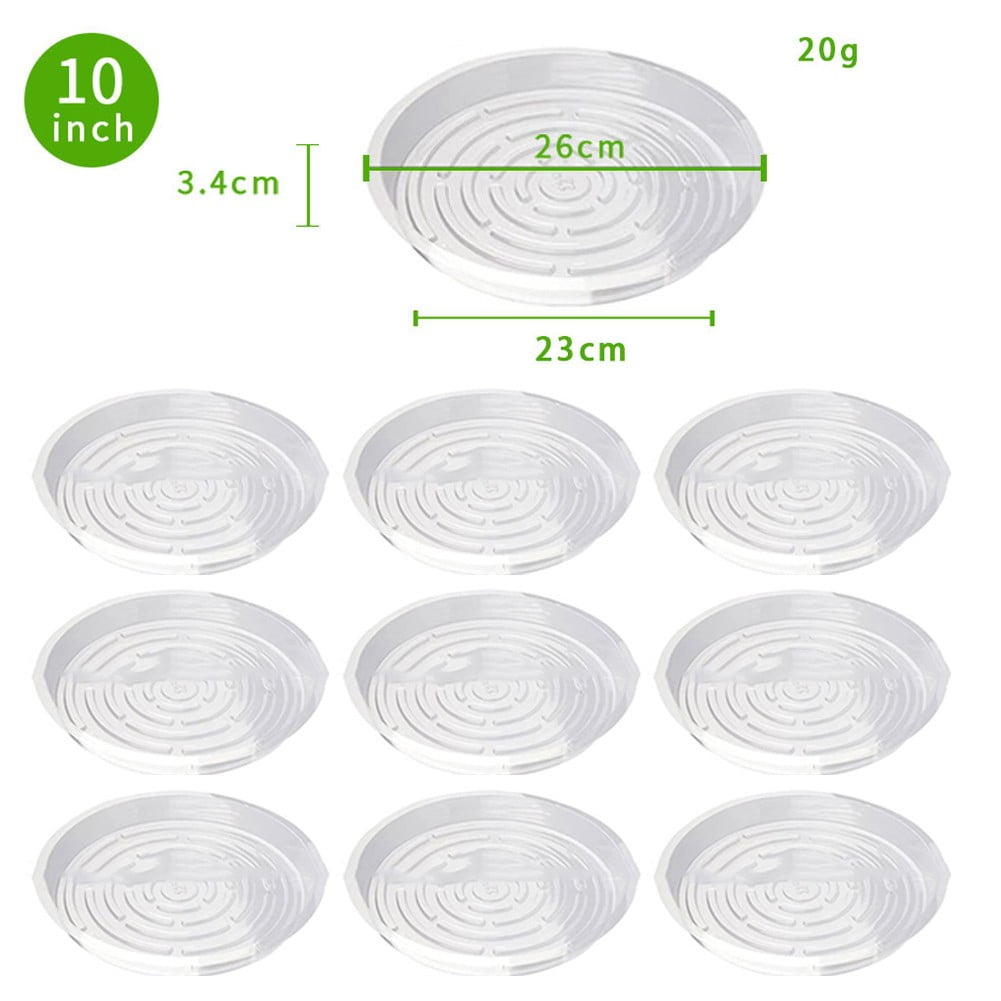 Click here for Luckyn 10 Pcs 10 Inch Clear Plastic Plant Saucers... prices