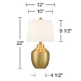360 Lighting Becca 22" High Urn Small Modern Accent Table Lamps Set of ...