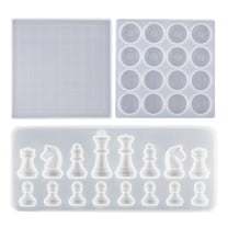 Chess Kit Silicone Mold International Chess Pieces Checker Checkerboard ...