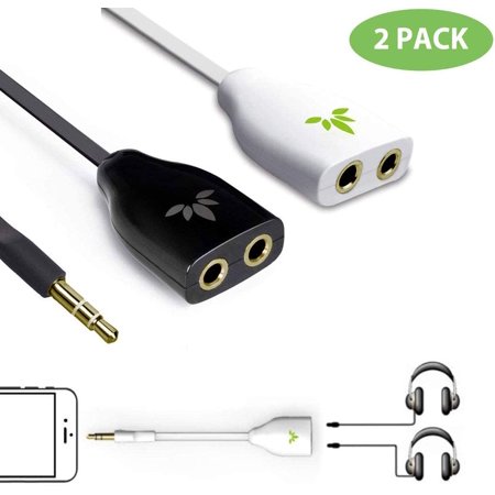 Avantree 2-Pack Two Way 3.5mm Dual Headphone Jack Splitter, AUX Stereo ...
