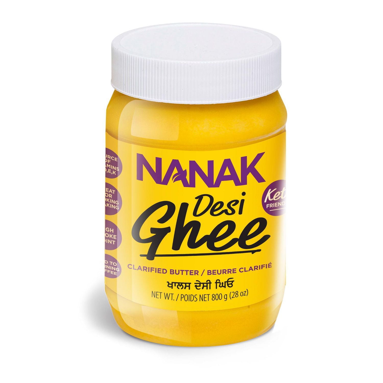 Nanak Pure Desi Ghee – Clarified Butter, 800 G, 800 g, Clarified Butter ...