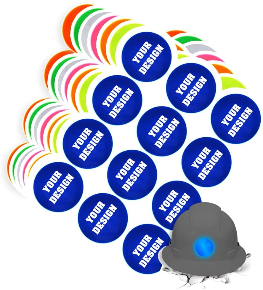 High Visibility Reflective Safety Hard Hat Sticker Customize Logo Hi ...
