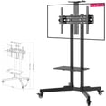 Mobile Rolling TV Stand for 32-65 Inch Screens up to 110 lbs ...