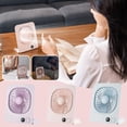 Magnetic Desktop Fan, USB Rechargeable Portable Table Fan with LED ...
