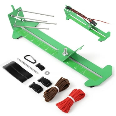 ACKEIVTO Adjustable Paracord Jig Bracelet Maker, Wooden Frame, Brown, 0 ...