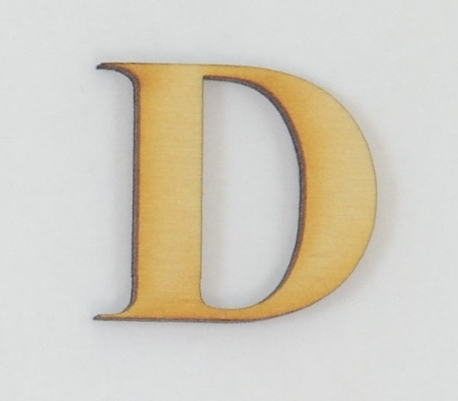 1 Pc, 10 Inch X 1/8 Inch Thick Times New Roman Bold Wood Letters D ...