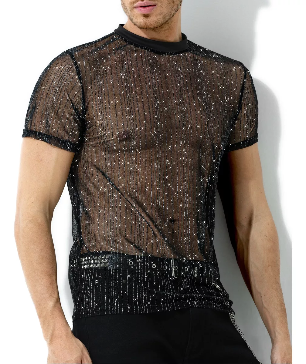 Playera De Malla Para Hombre Sexy Transparente Casey Kevin | Bodega Aurrera en línea
