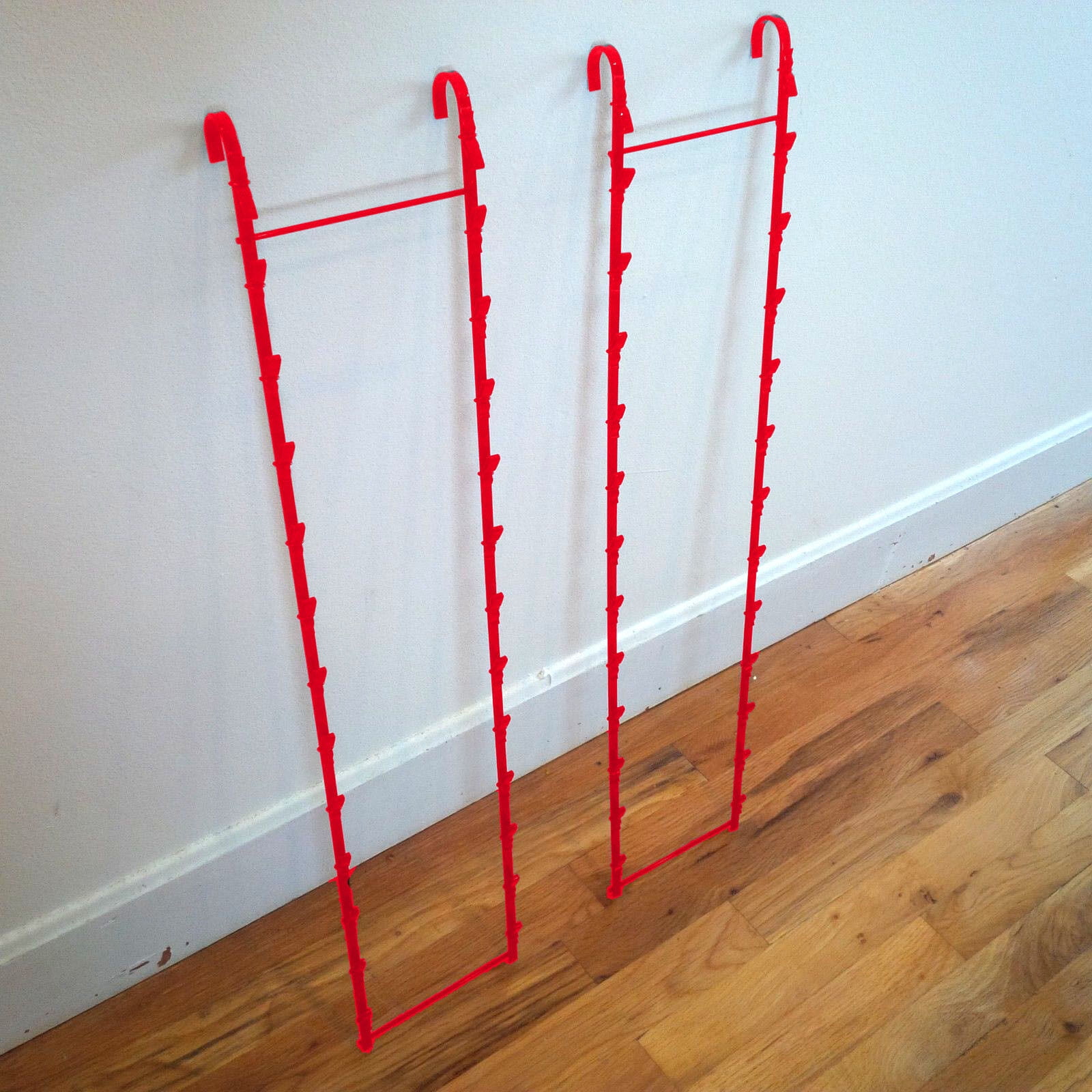 Hanging Clipper Rack 32L x 6.5 Inches in Red - Case of 2 - Walmart.com
