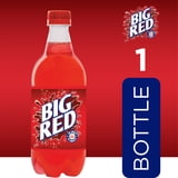 Big Red Soda Pop, 20 fl oz Bottle, Carbonated Red Cream Soda, Low ...