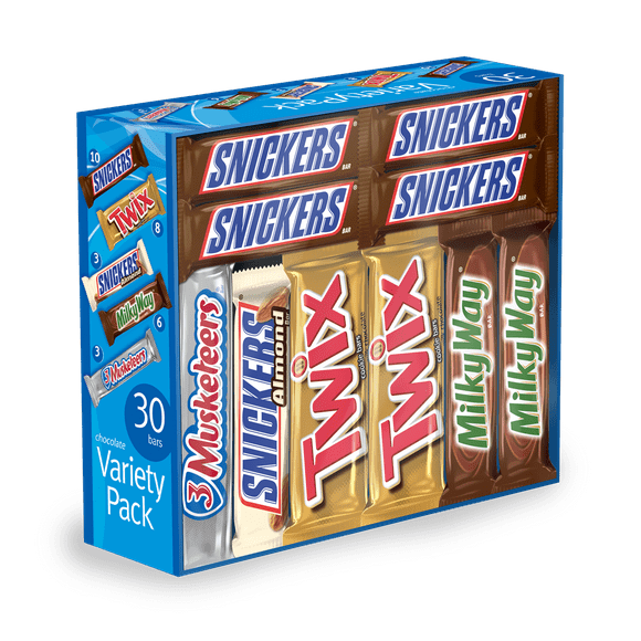 Candy Bars Variety Pack Full Size
