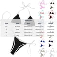Womens Classic Bikini Set, Strap Backless Top with Side Tie High Cut ...