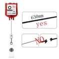 Acrylic Glitter Blood Type Bag Clip Crocodile Clip Doctor Nurse Work ...