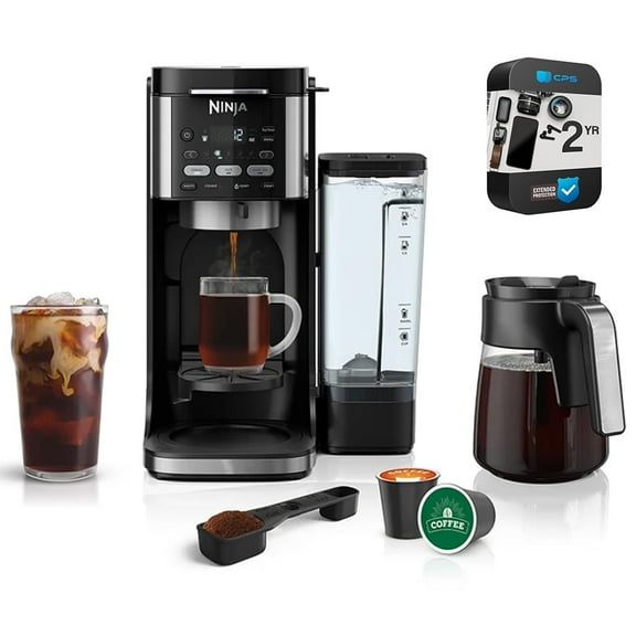 Ninja DualBrew XL Coffee Maker, 14-Cup, Hot and Iced, K-Cup Pods ...