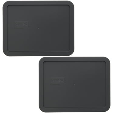 Pyrex 7210-PC Red Rectangle Plastic Replacement Storage Lid Cover (2 ...