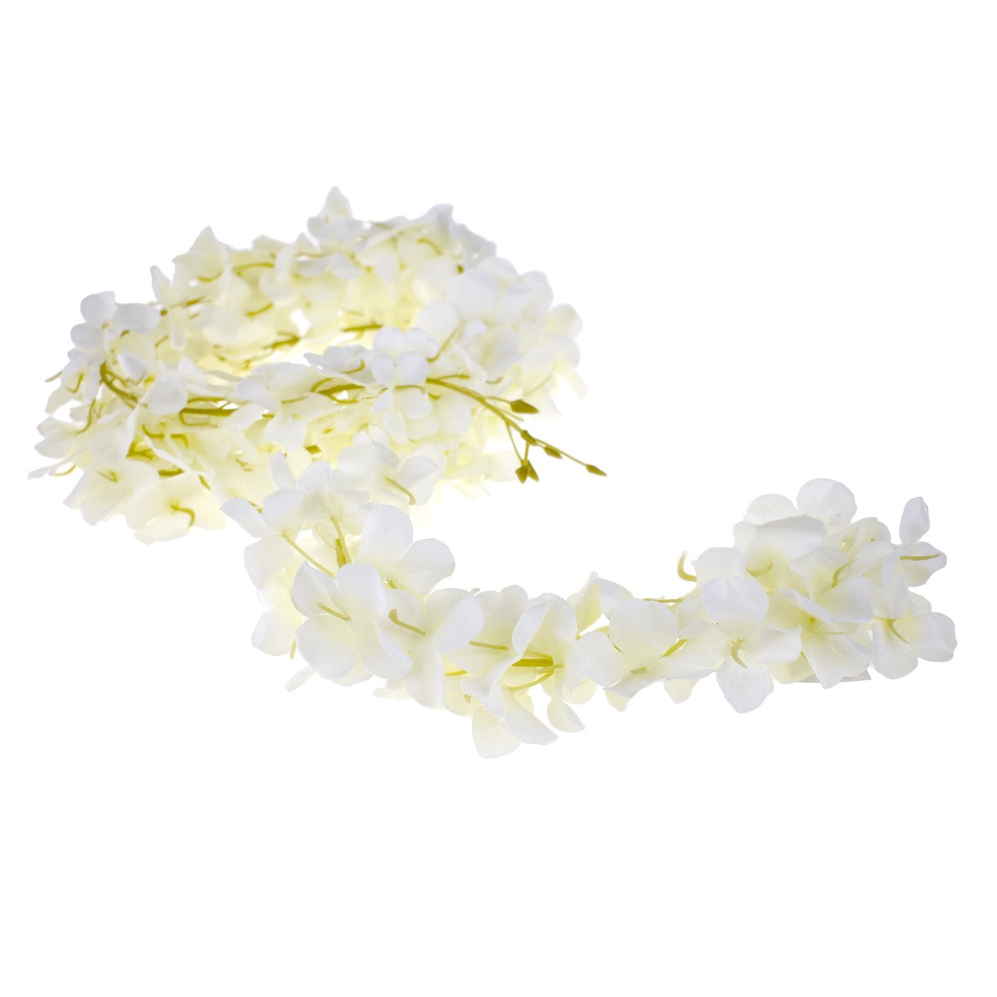 Floral Hanging Hydrangea Lei Garland, 60-Inch, Cream White - Walmart.com