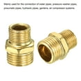 Uxcell 1/2PT to 3/8PT Male Thread Hex Extension Reducing Connector Pipe Fitting, 2Pack - Walmart.com