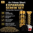 6×14mm Short Expansion Screw Set – High-Strength Corrosion-Resistant ...