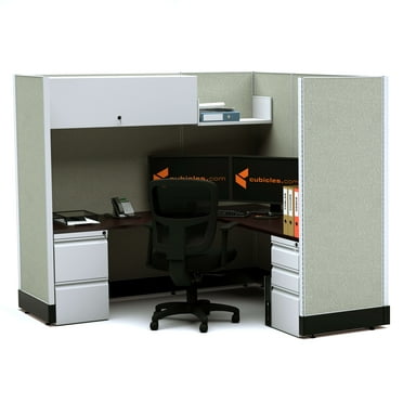 OFM RiZe Series 47" x 60" 2-Unit Privacy Station Panel System with ...