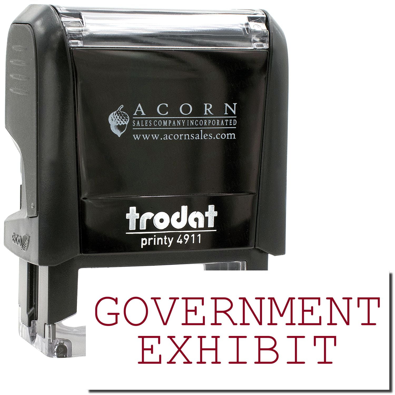 Self-Inking Government Exhibit Stamp, Trodat Printy 4911, Press and ...
