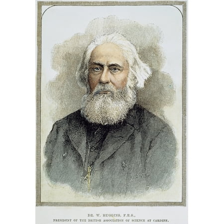 Sir William Huggins /N(1824-1910). English Astronomer. Line Engraving ...
