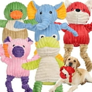 LEGEND SANDY 14 Pack Cute Plush Fruit & Vegetable Pup Chew Toys for ...