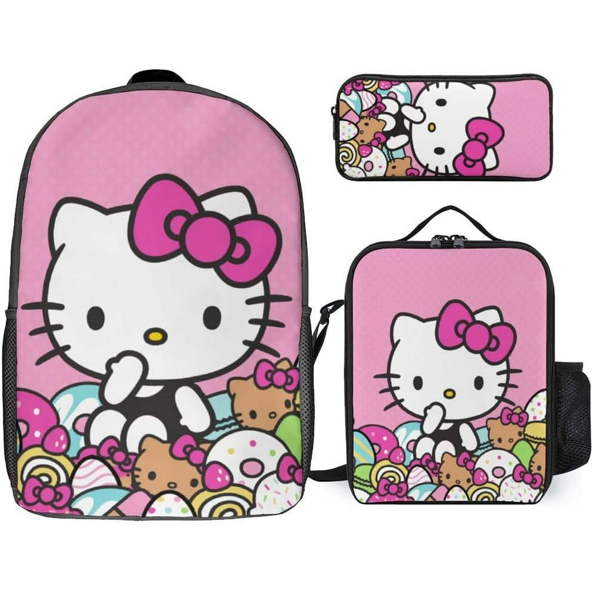 Click here for Kcoiulds Hello Cat 3pcs Backpack Set Includes Back... prices