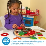 Melissa & Doug Felt Pizza Play Set - 42 Pieces, Pretend Pizzeria ...