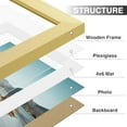 5x7 Picture Frames Set of 9, Shatter Resistant Plexiglass, Display 4x6 ...