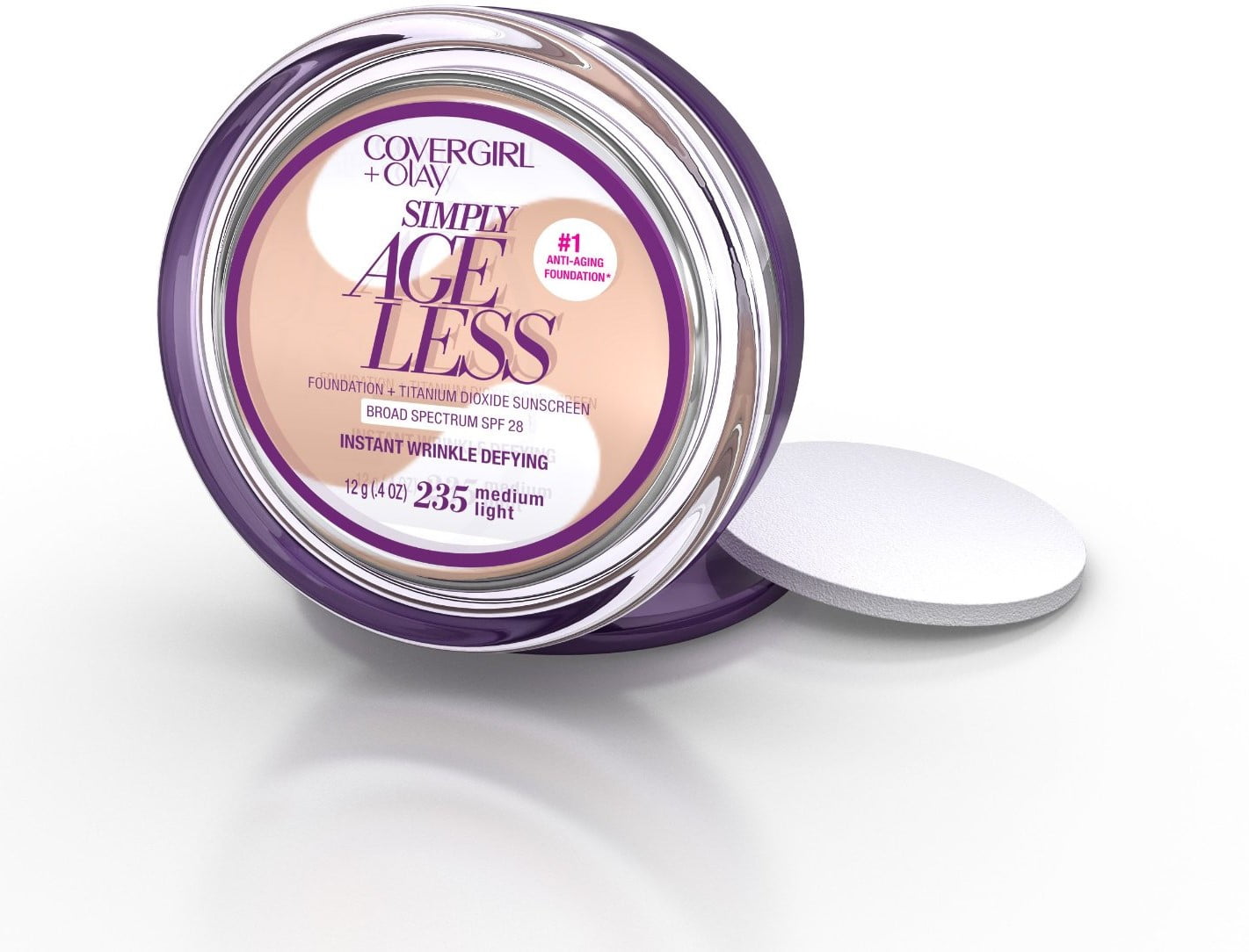 CoverGirl & Olay Simply Ageless Foundation, Medium Light [235] 0.40 oz ...