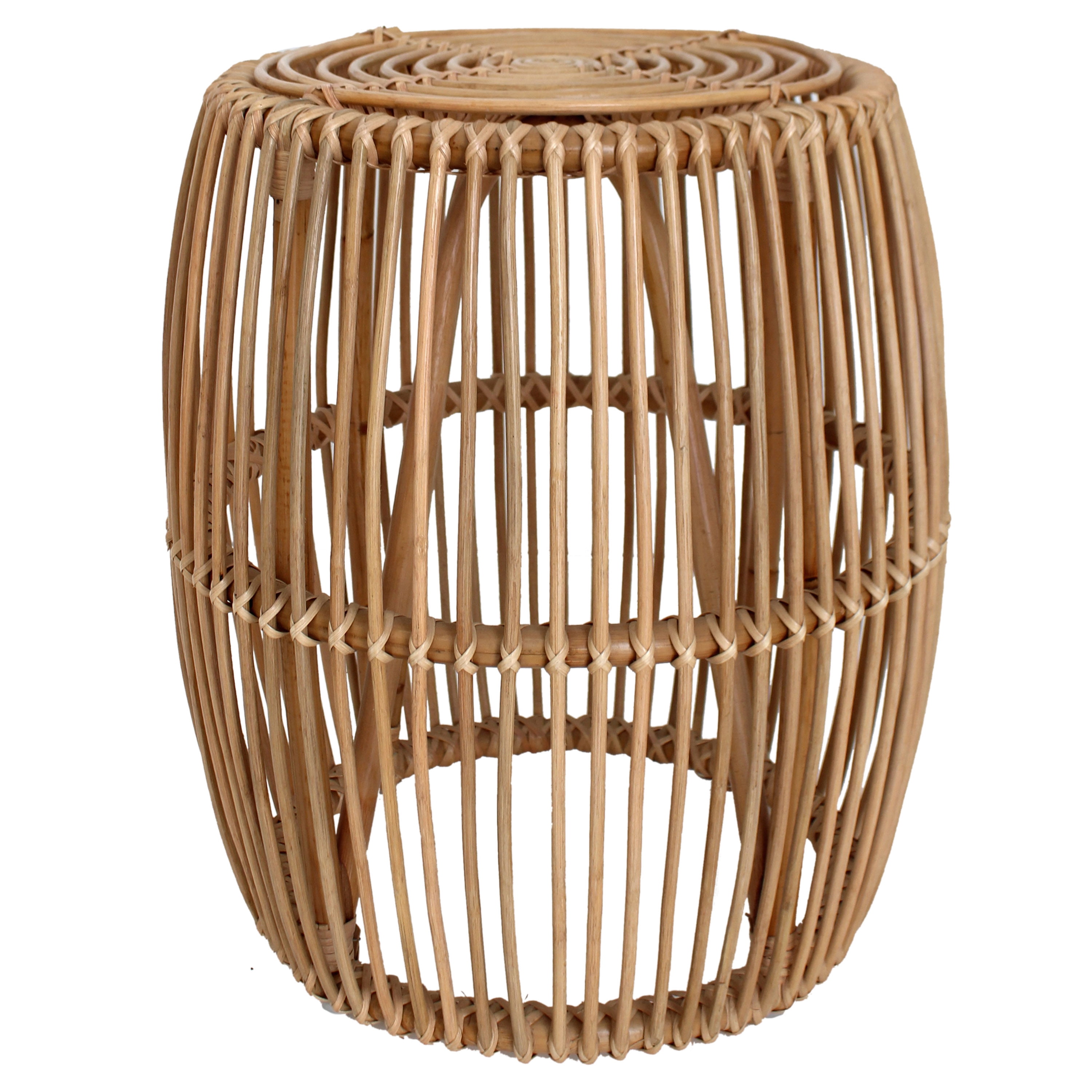 Keegan Round Rattan End Table - Walmart.com