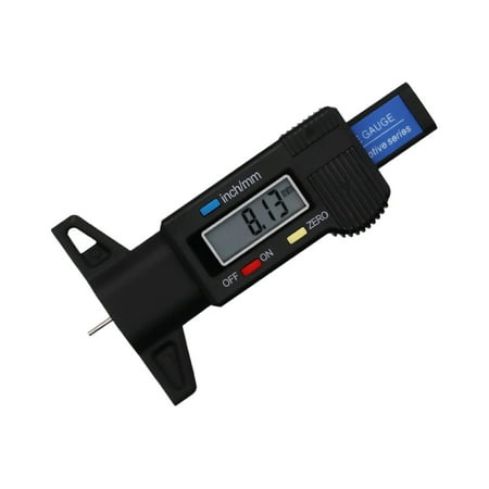 Tire Thread Depth Vernier Caliper Digital Display 0-25.4mm Meter ...